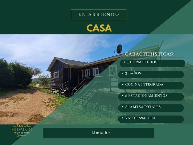 Casa en Arriendo en Limache, Arrienda g&d hidalgo propiedades